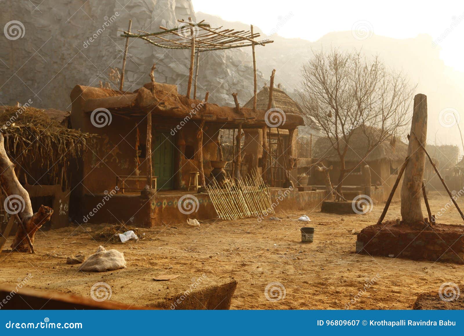 Rural Village Poor House India Editorial Photography - Image of field ...