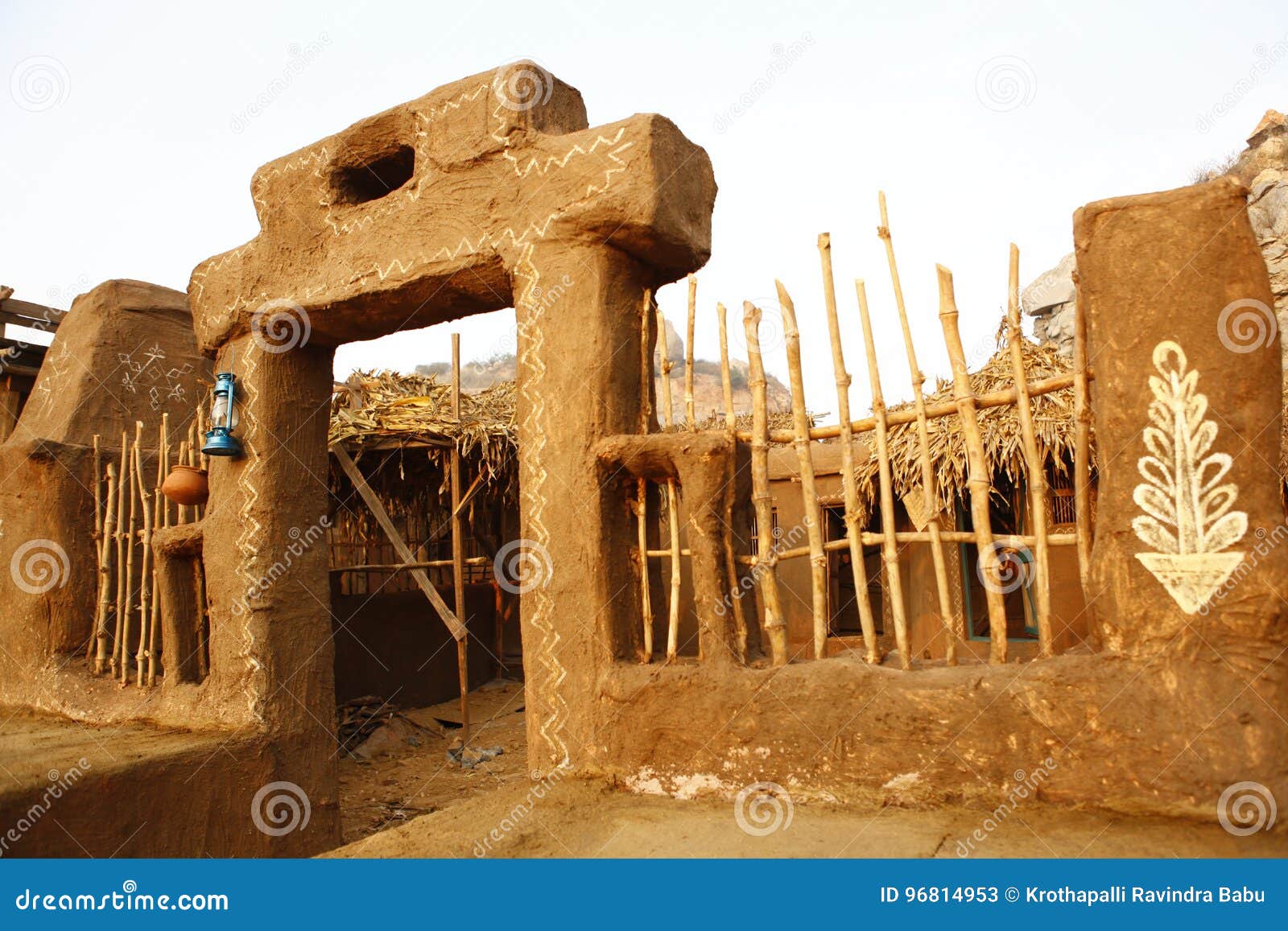 Rural Village Poor House India Stock Image - Image of home, bull: 96814953