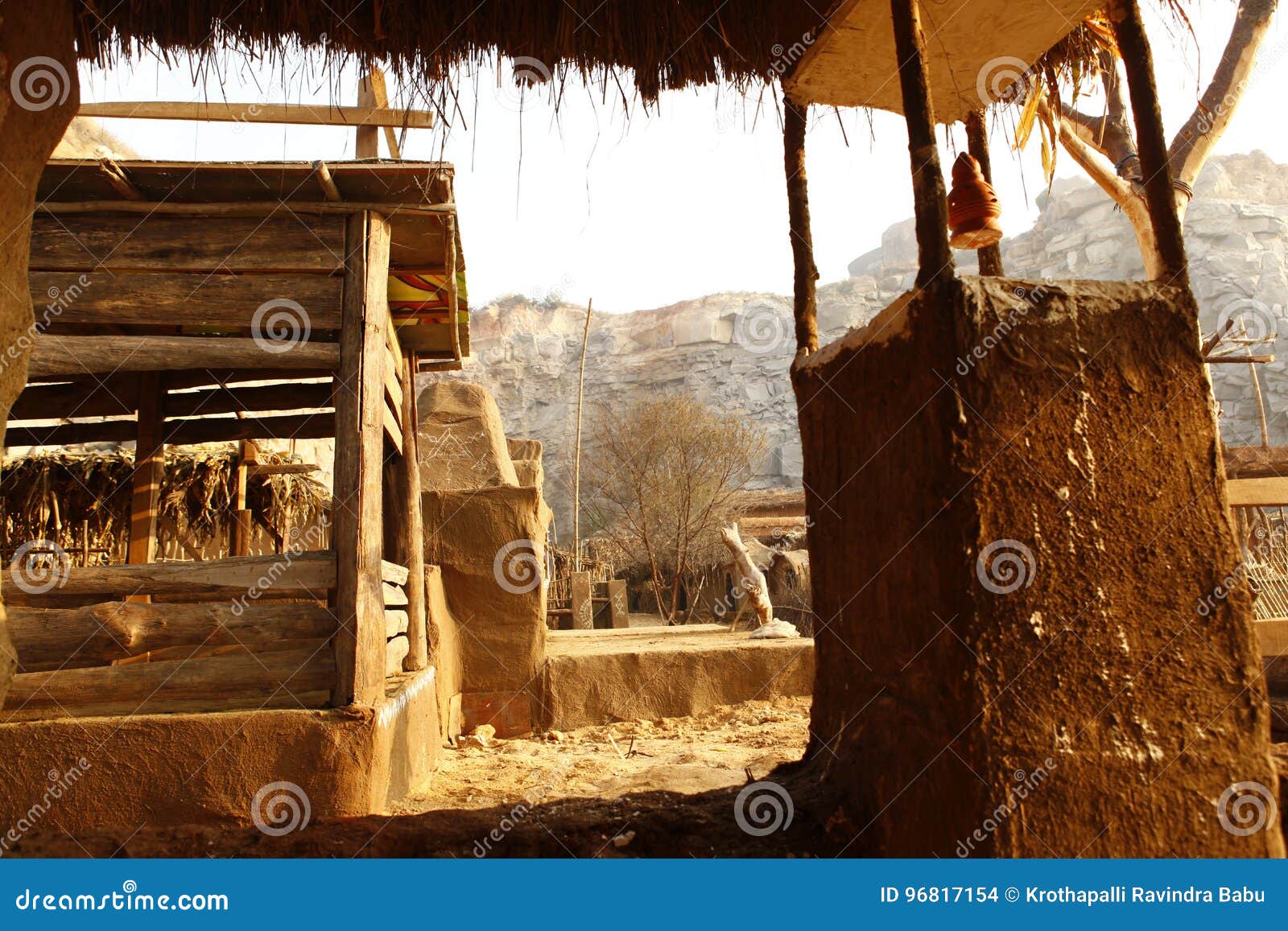 Rural Village Poor House India Stock Photo - Image of color, heritage ...