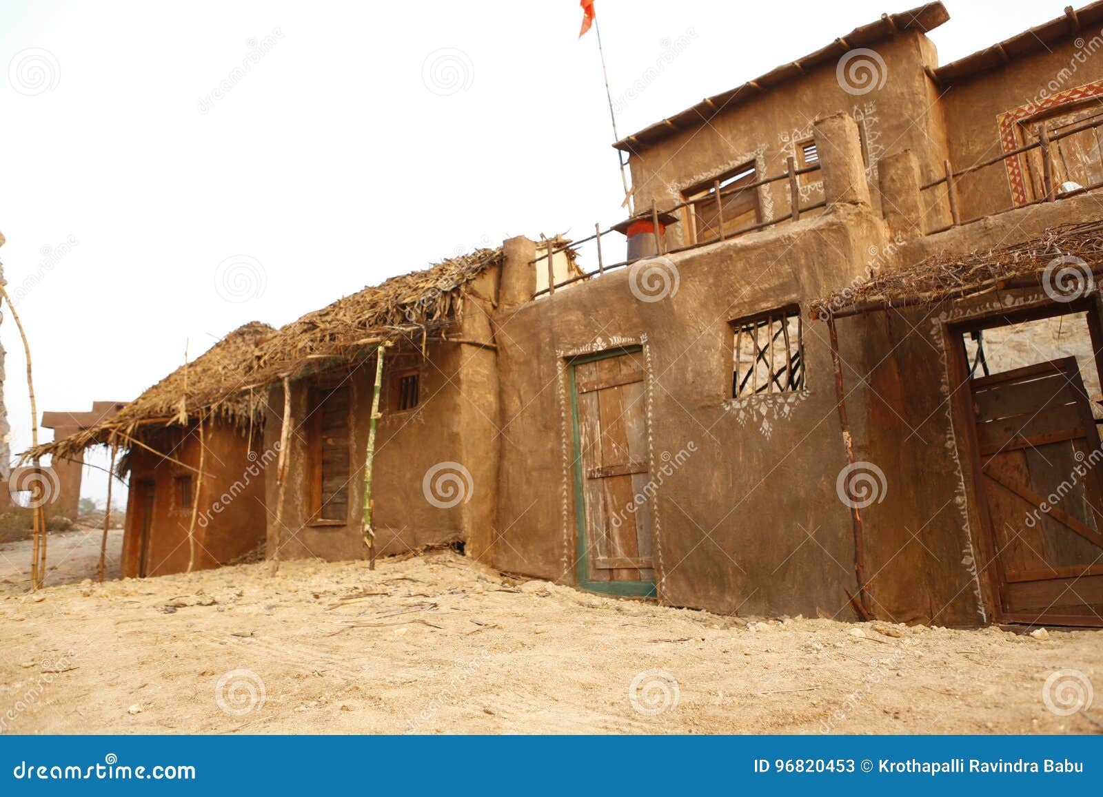 Rural Village Poor House India Stock Image - Image of cottage ...