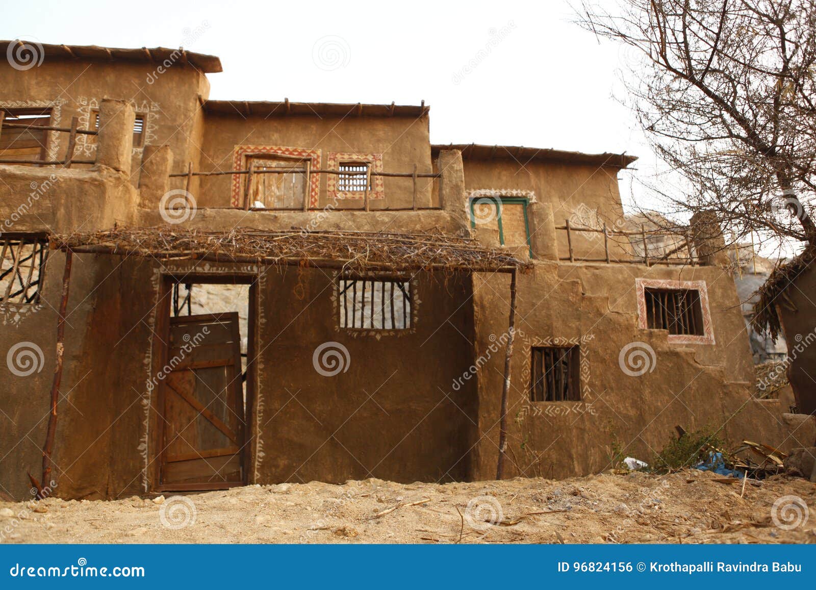 Rural Village Poor House India Stock Photo - Image of india, color ...