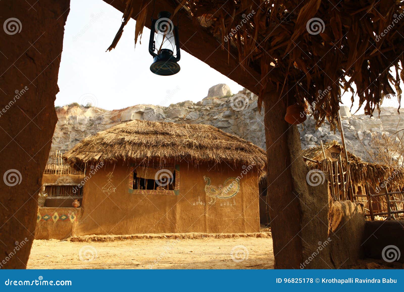 Rural Village Poor House India Stock Photo - Image of rajasthan ...