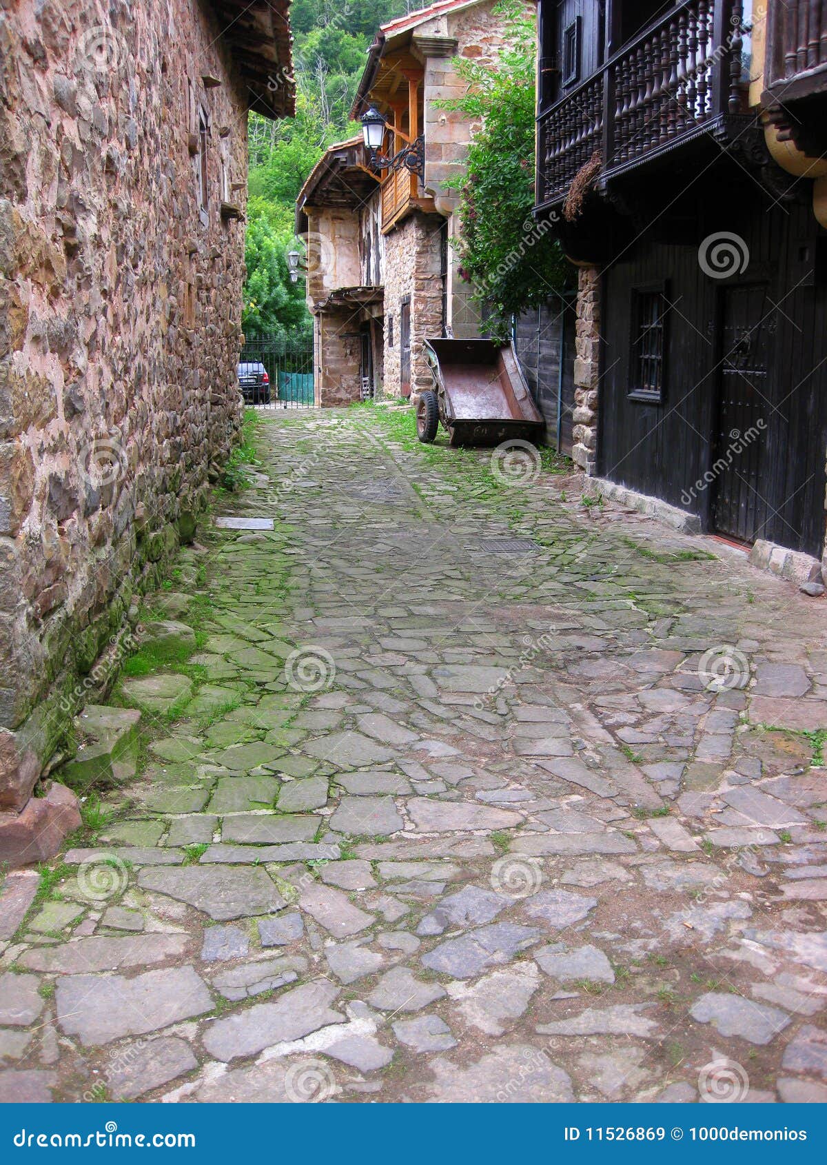 Rural village street stock image. Image of beautiful - 11526869