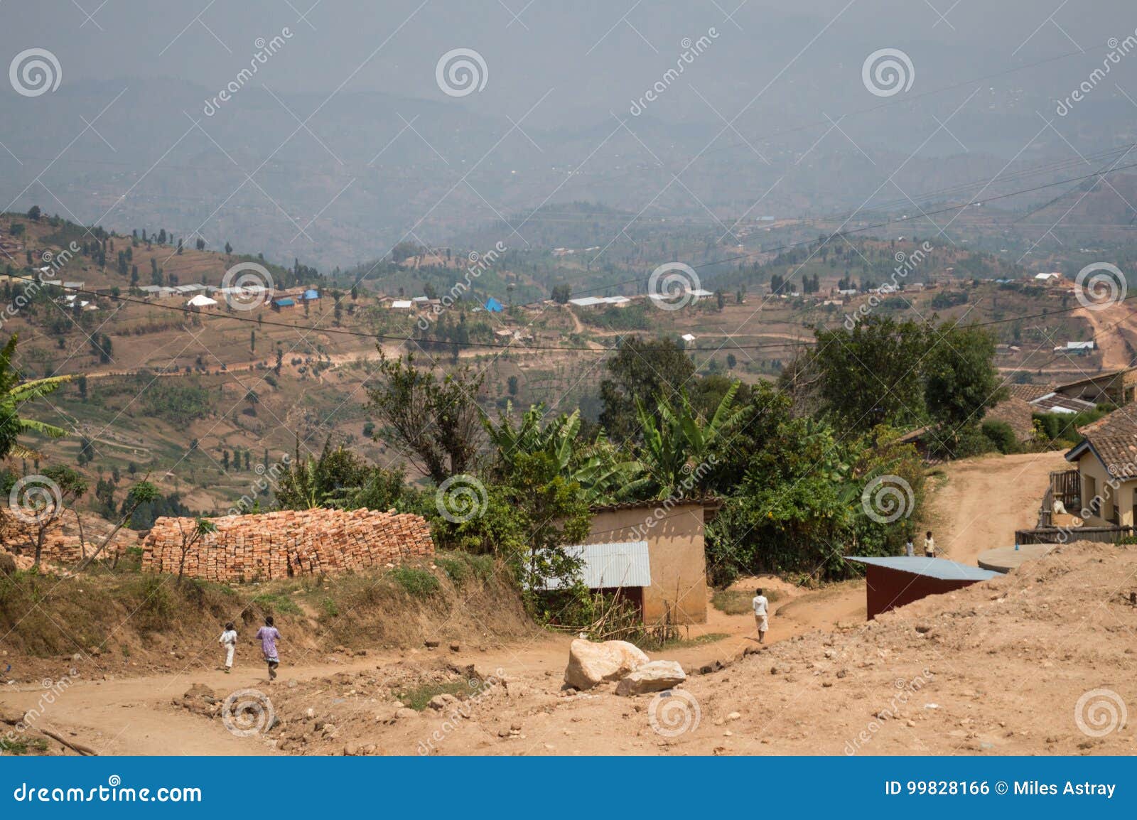 Rural Villages with Hill Views, Rwanda Editorial Photo - Image of ...