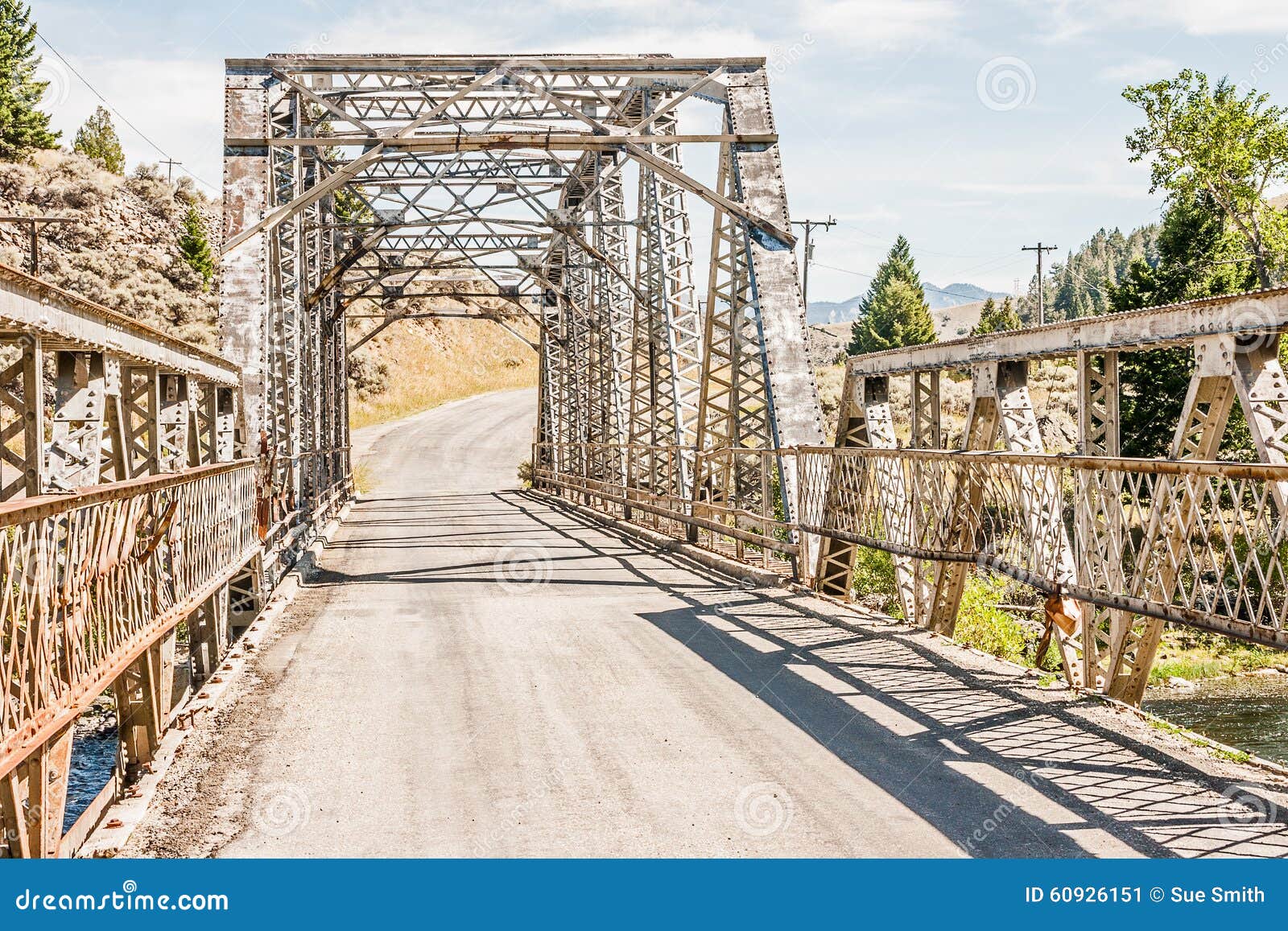 Rural Warren Truss Bridge stock image. Image of warren - 60926151