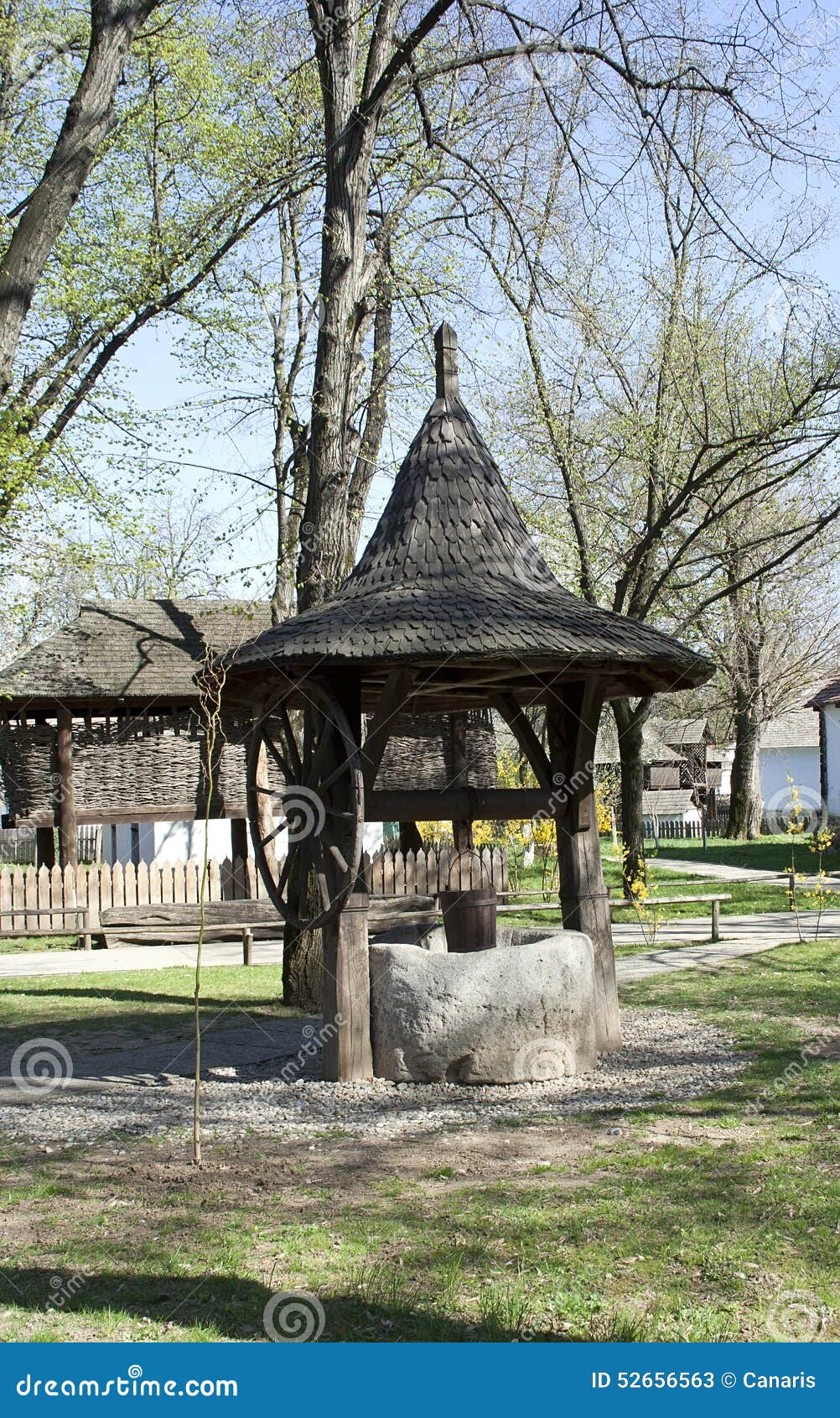 Rural well stock image. Image of splinter, construction - 52656563