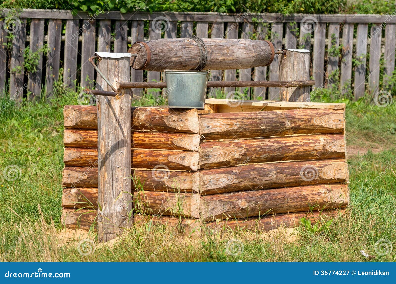 Rural Well stock image. Image of handle, handiwork, architecture - 36774227
