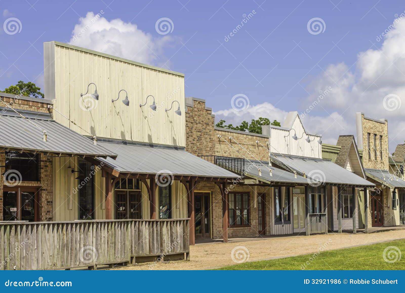 Rural Western Style Shops stock photo. Image of park - 32921986