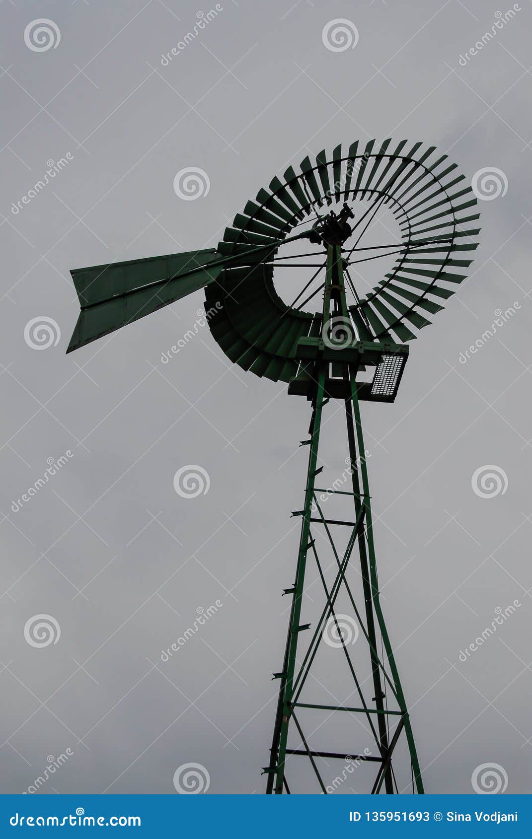 Rural Wind mill pump stock image. Image of fashioned - 135951693