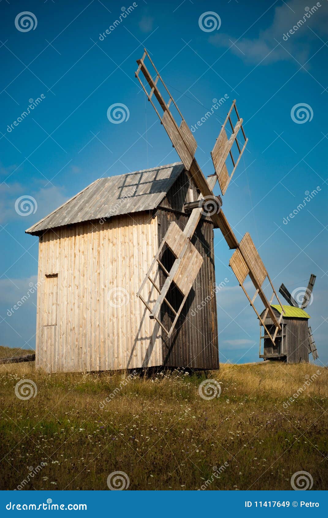 Rural windmill stock image. Image of scene, agriculture - 11417649