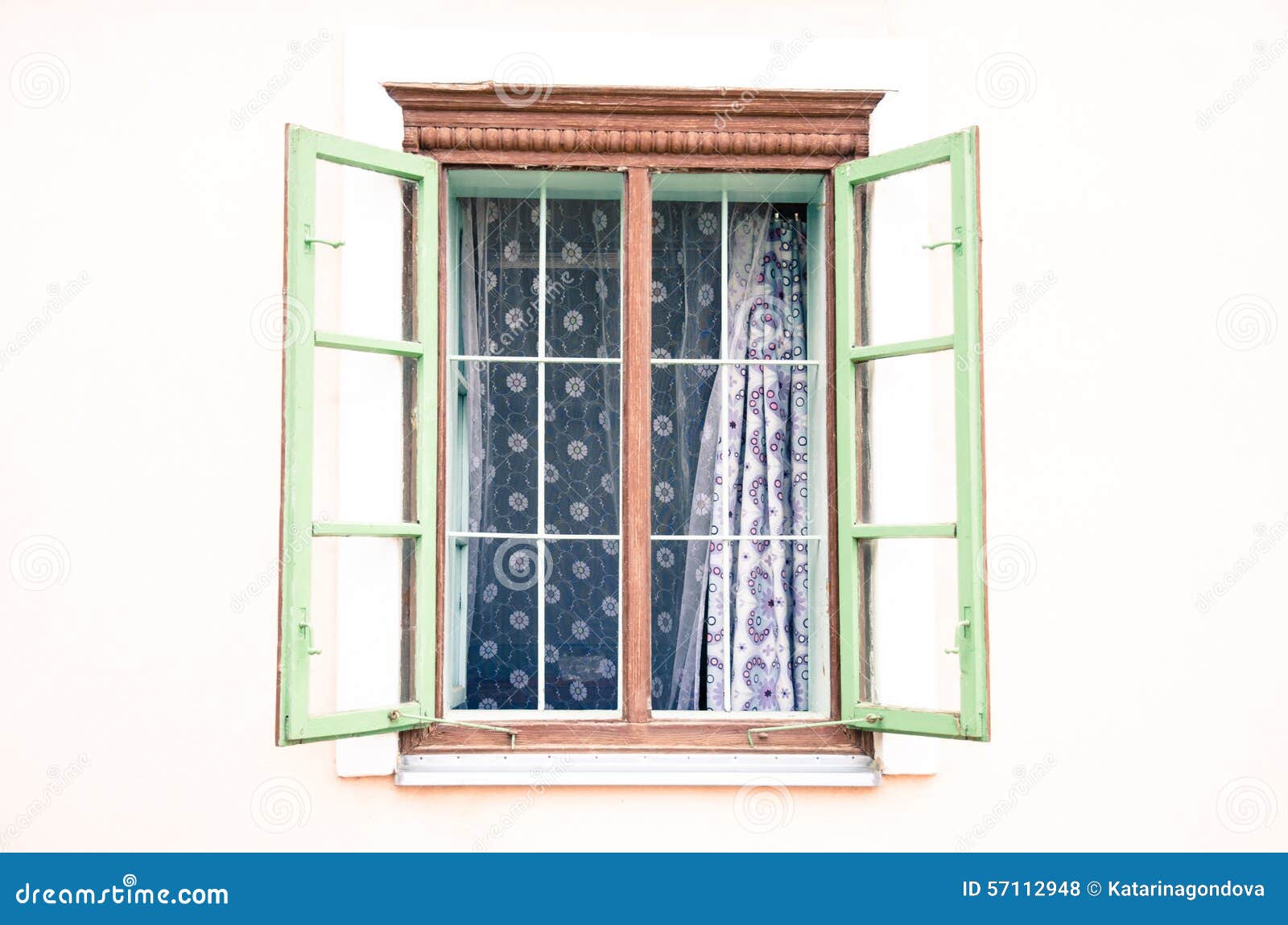 Rural window stock photo. Image of curtain, open, retro - 57112948