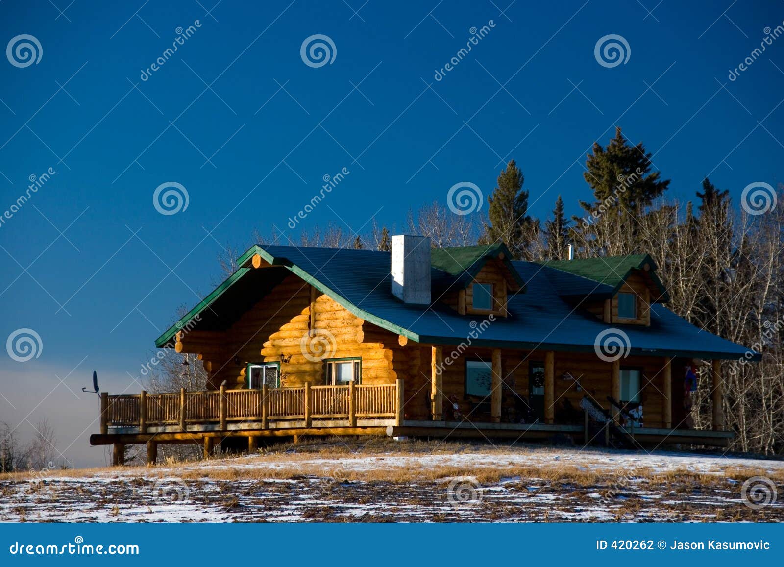 Rural Wood Home stock photo. Image of bungalow, wood, cabin - 420262