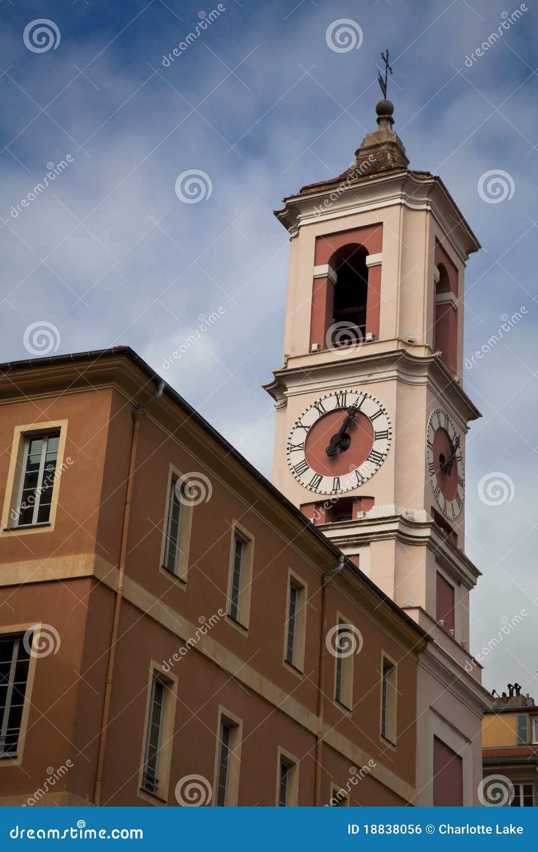 Rusca Palace stock photo. Image of clock, france, time - 18838056