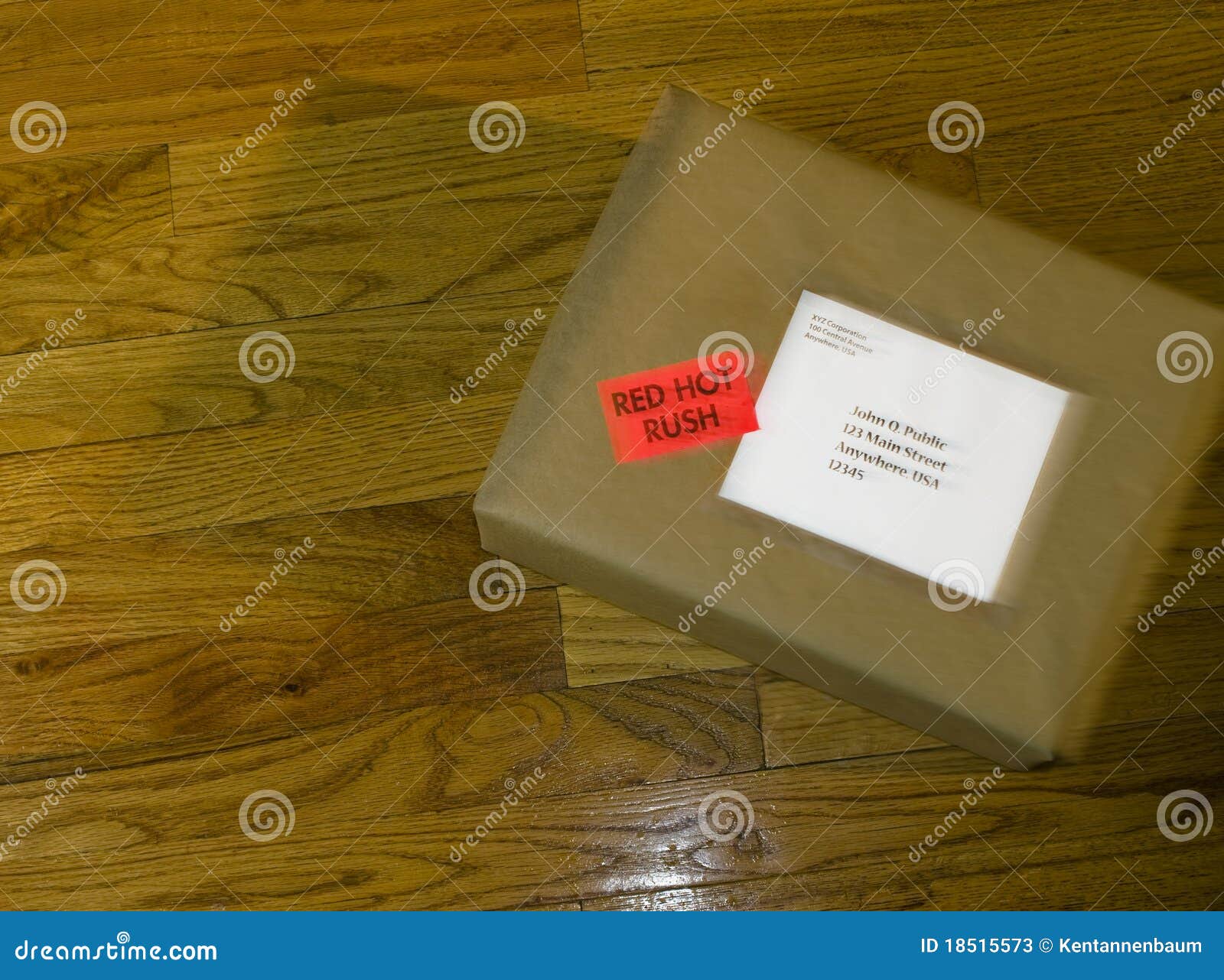 Rush delivery package stock image. Image of floor, time - 18515573