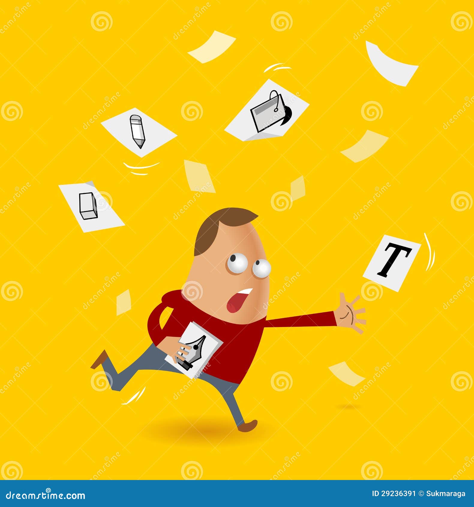 In Rush Designer stock vector. Illustration of clock - 29236391