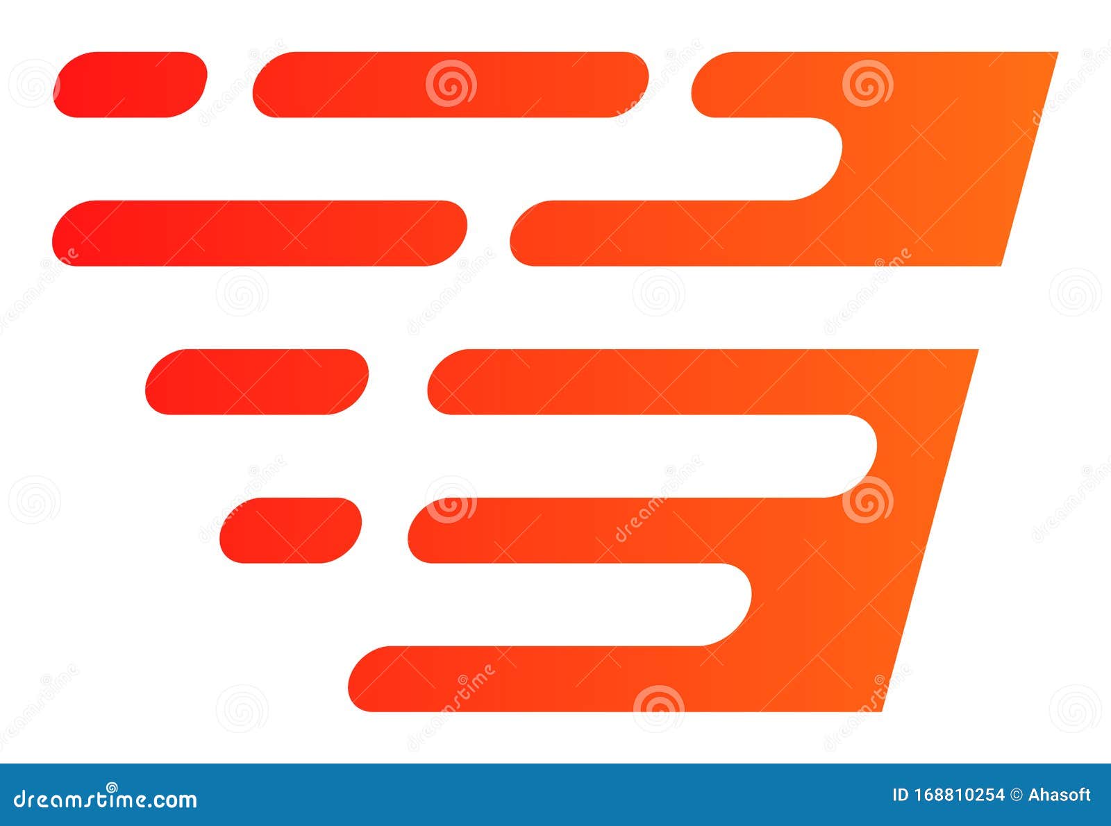 Flat Raster Rush Effect V2 Icon Stock Illustration - Illustration of ...