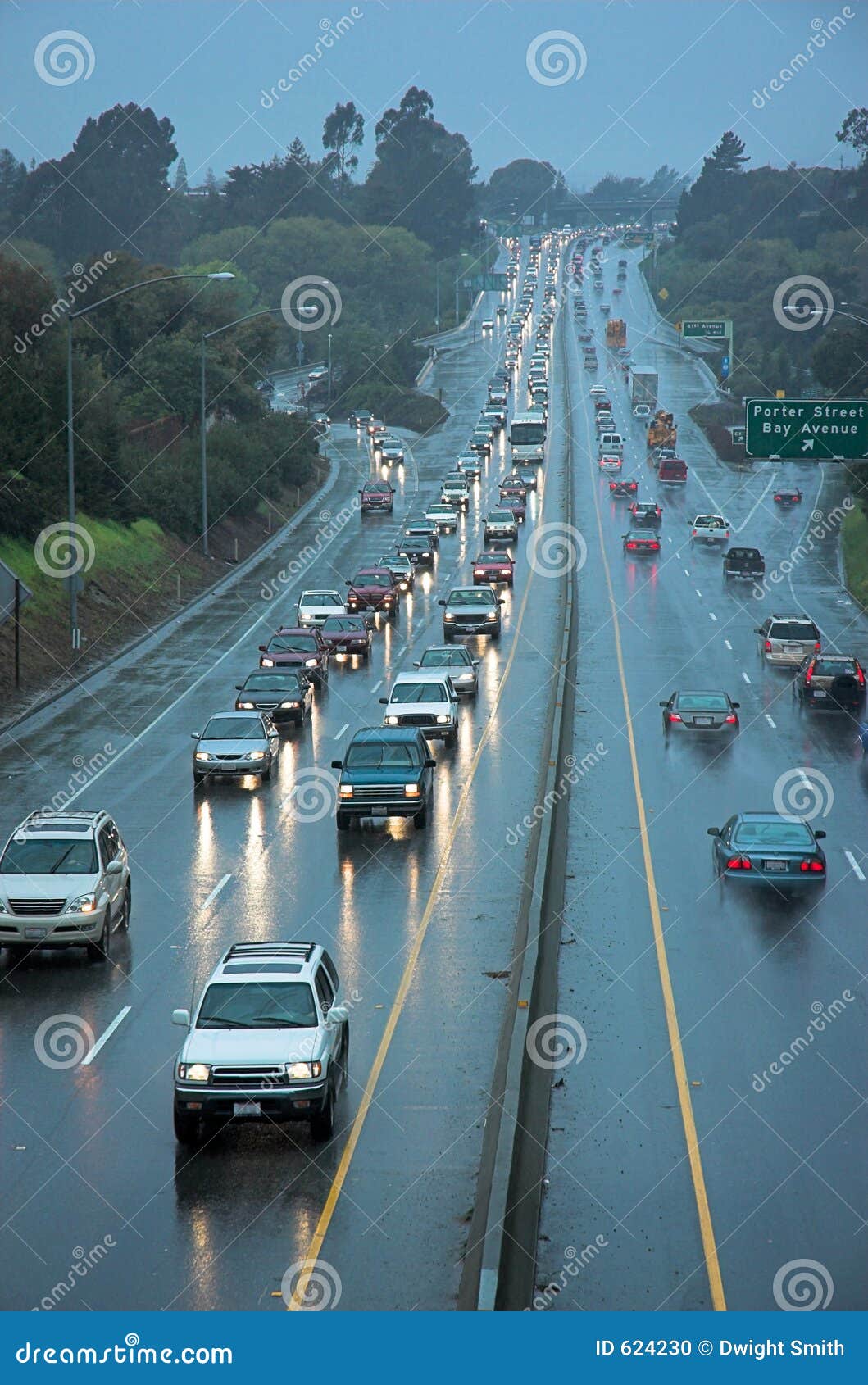 Rush Hour stock photo. Image of evening, road, parkway - 624230