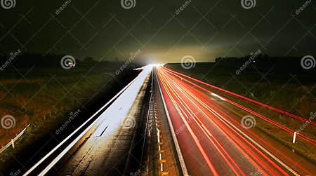Rush hour Night traffic stock image. Image of express - 1454985