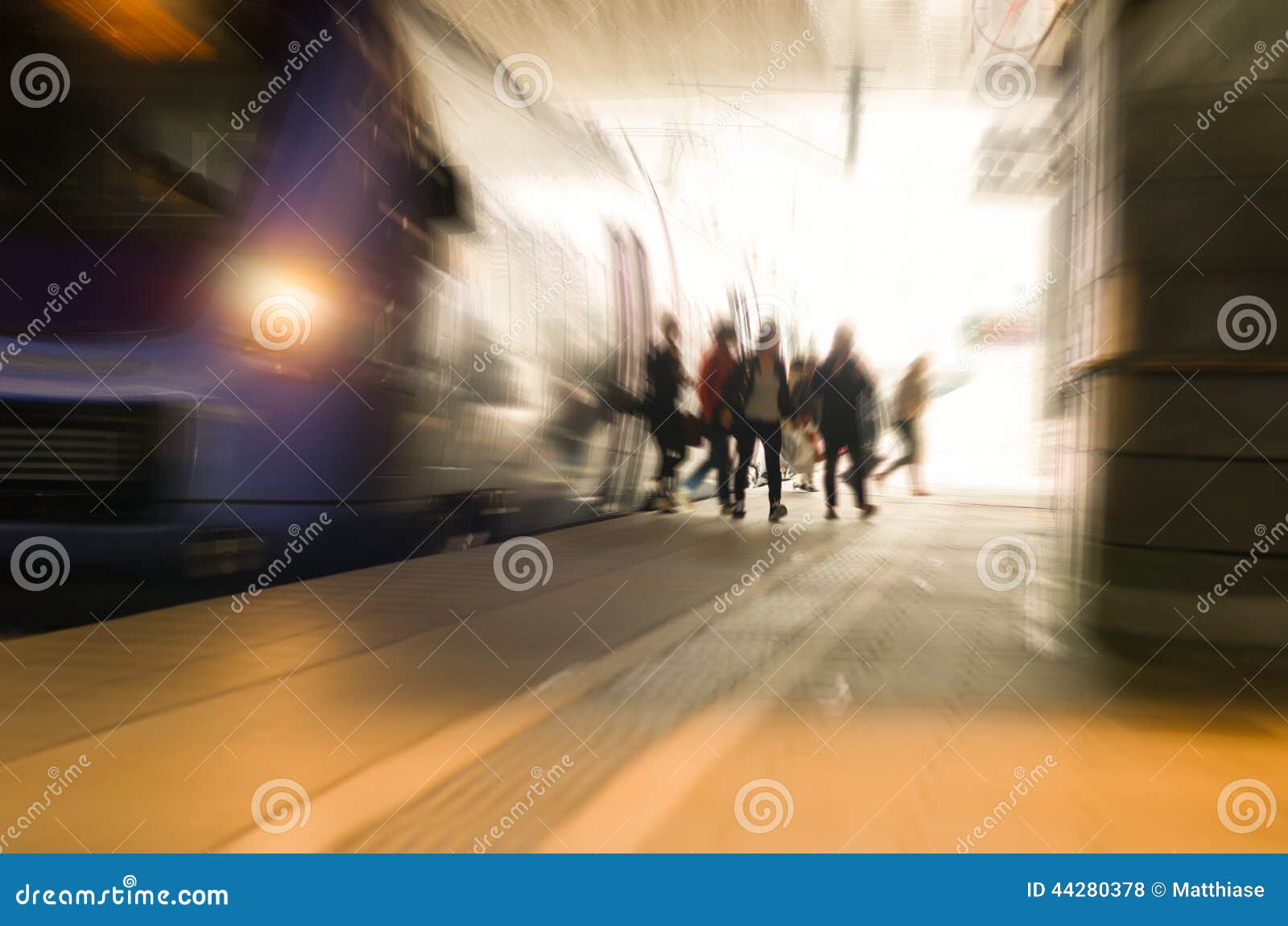 Rush Hour Train Station Busy People Stock Photo - Image of moving ...