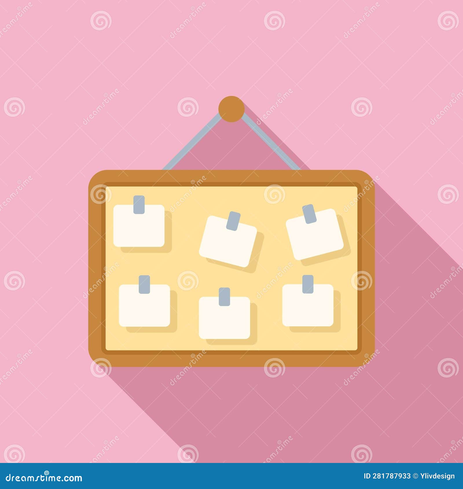 Rush Job Board Icon Flat Vector. Office Work Stock Vector ...