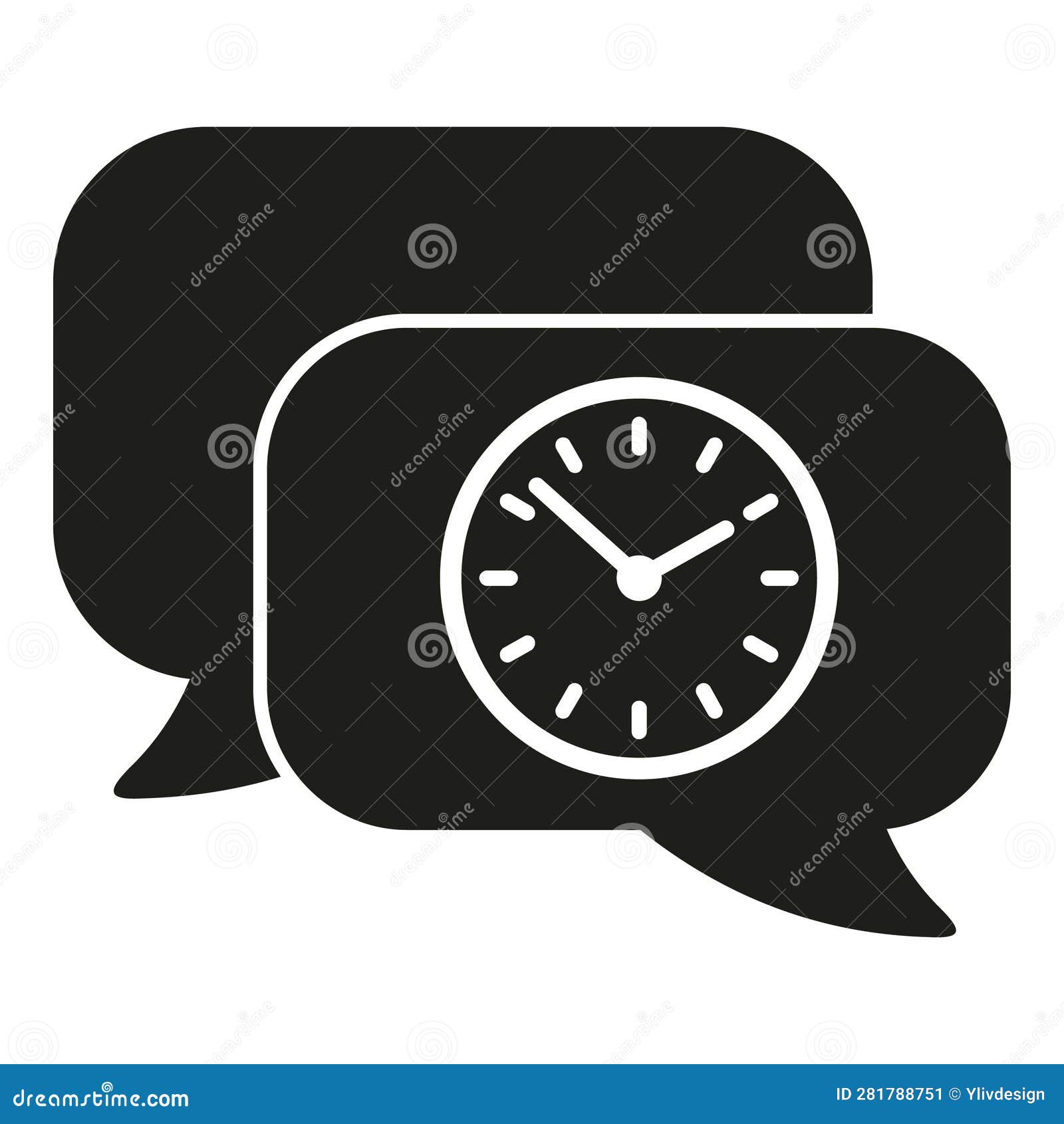 Rush Job Chat Icon Simple Vector. Office Work Stock Vector ...