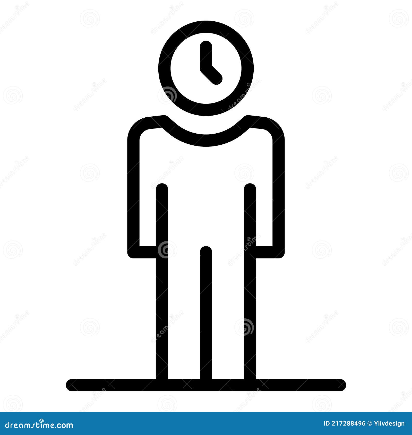 Rush Job Time Icon, Outline Style Stock Vector - Illustration of ...