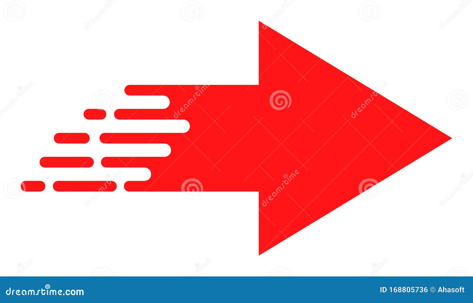 Flat Vector Rush Move Right Icon Stock Illustration - Illustration of ...