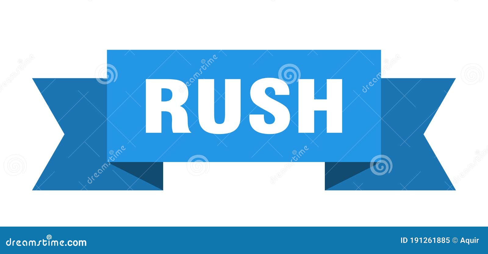 Rush ribbon. stock vector. Illustration of peeler, design - 191261885