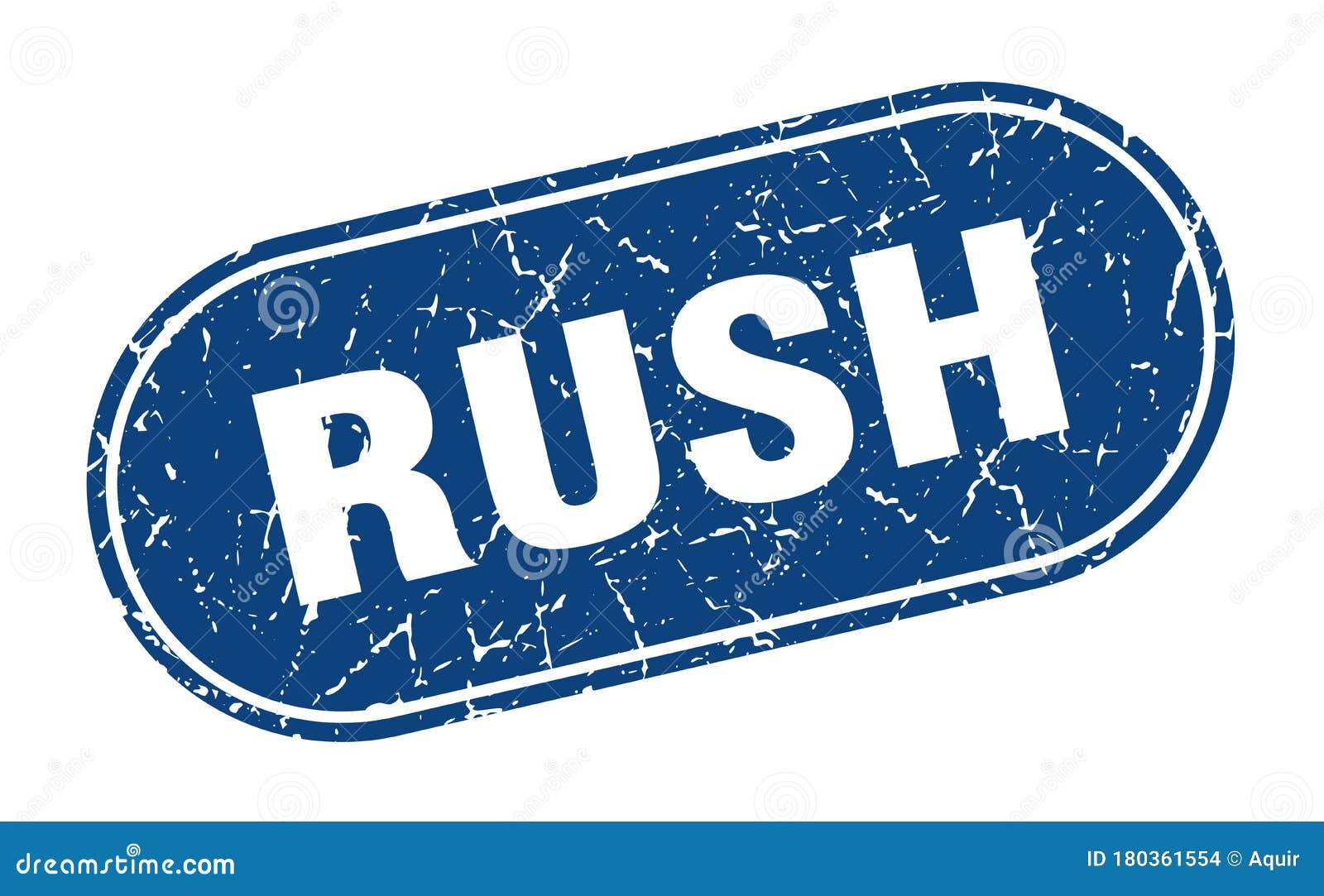Rush Sign. Rush Grunge Stamp Stock Vector - Illustration of grungy ...