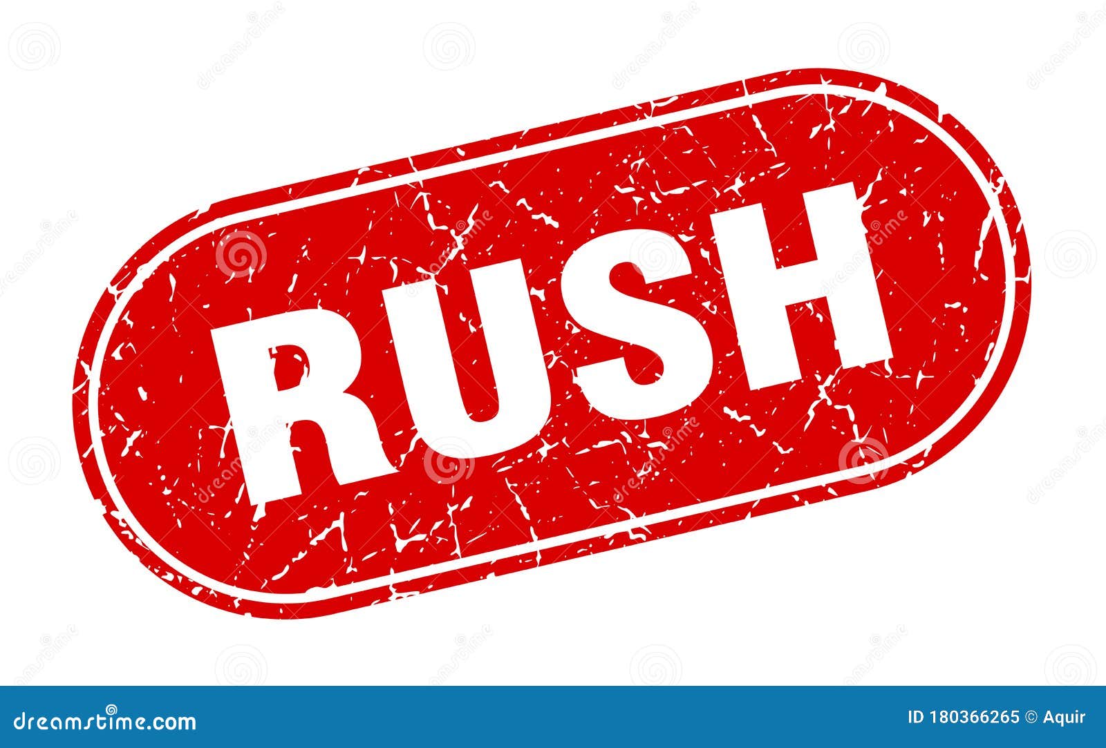 Rush Sign. Rush Grunge Stamp Stock Vector - Illustration of isolated ...