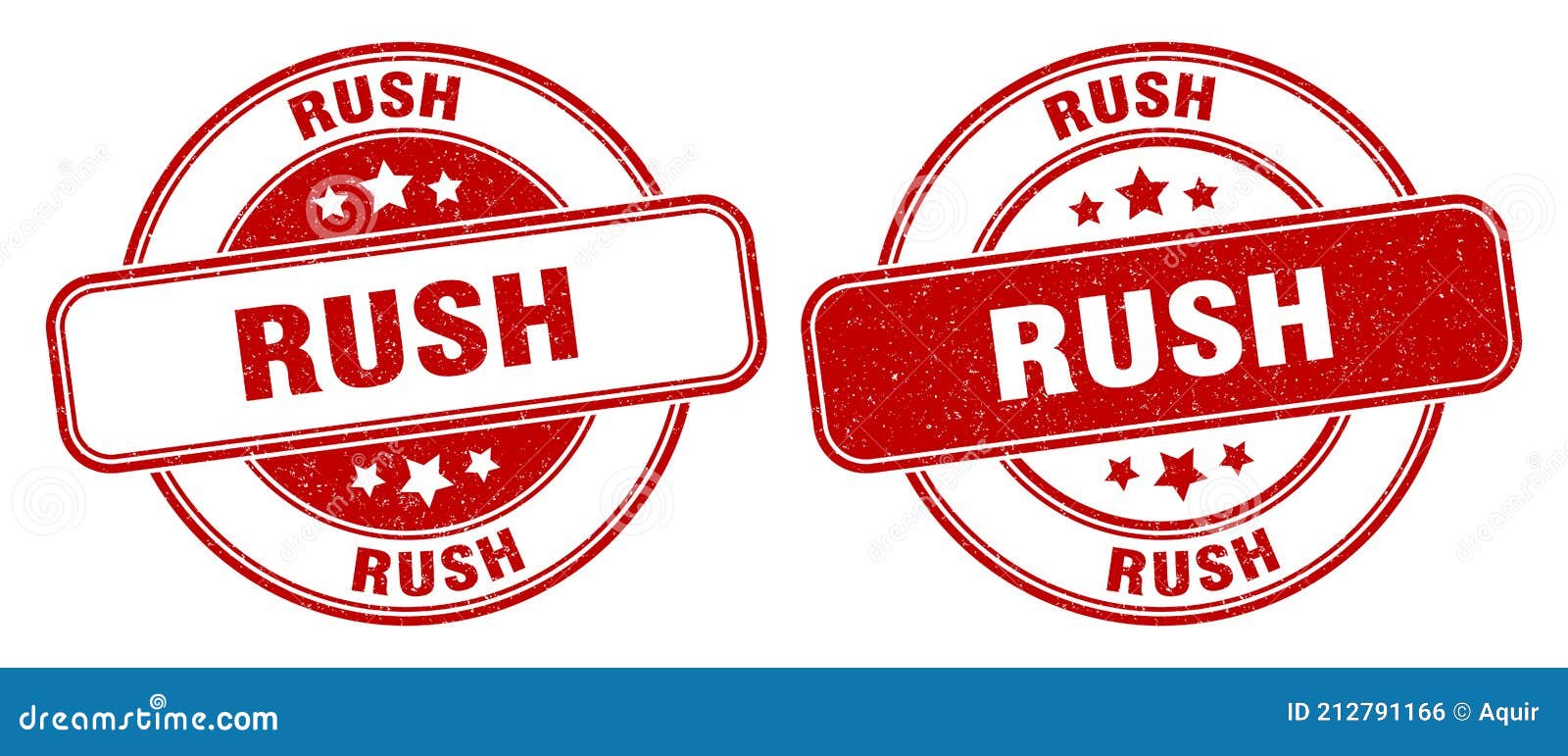 Rush Stamp. Rush Label. Round Grunge Sign Stock Vector - Illustration ...