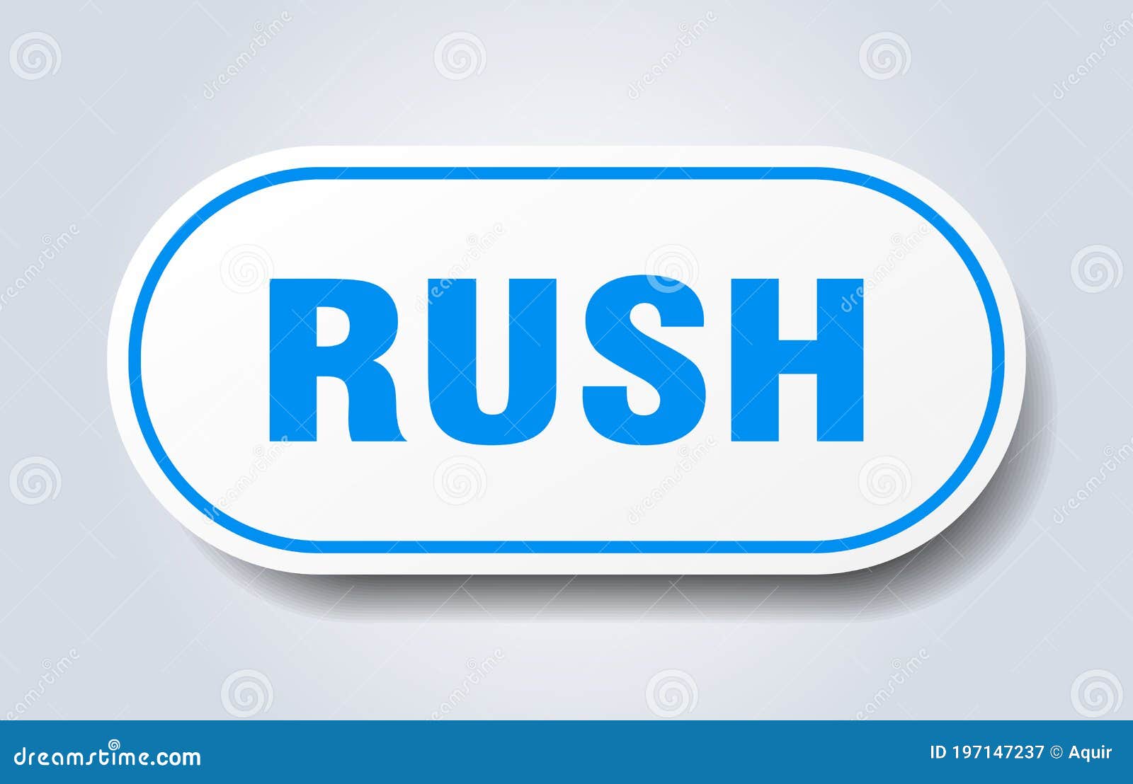 Rush sticker. stock vector. Illustration of price, sticker - 197147237