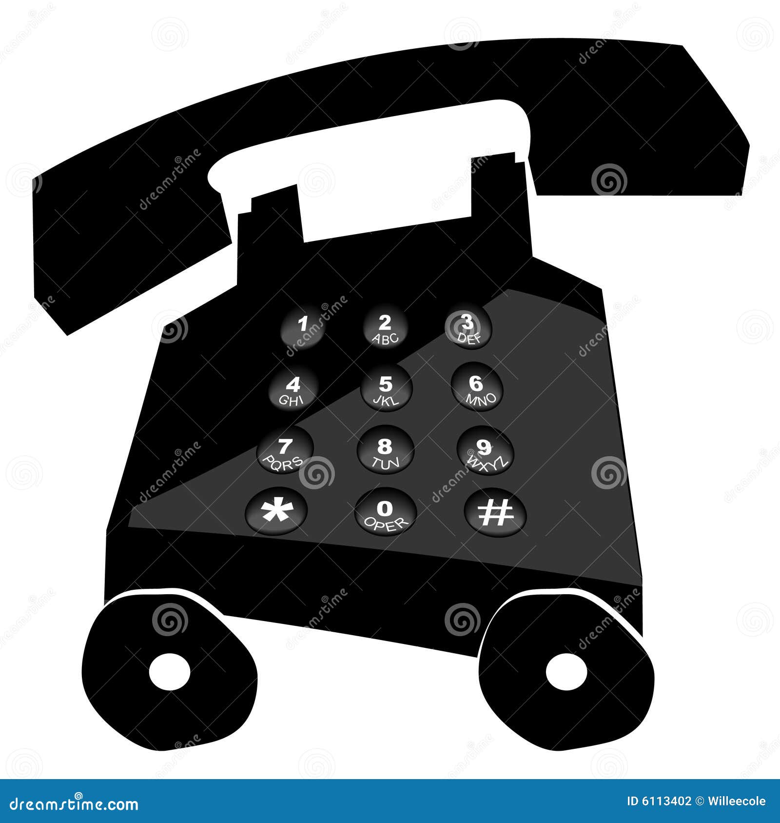 Rushed phone call stock vector. Illustration of dial, communication ...