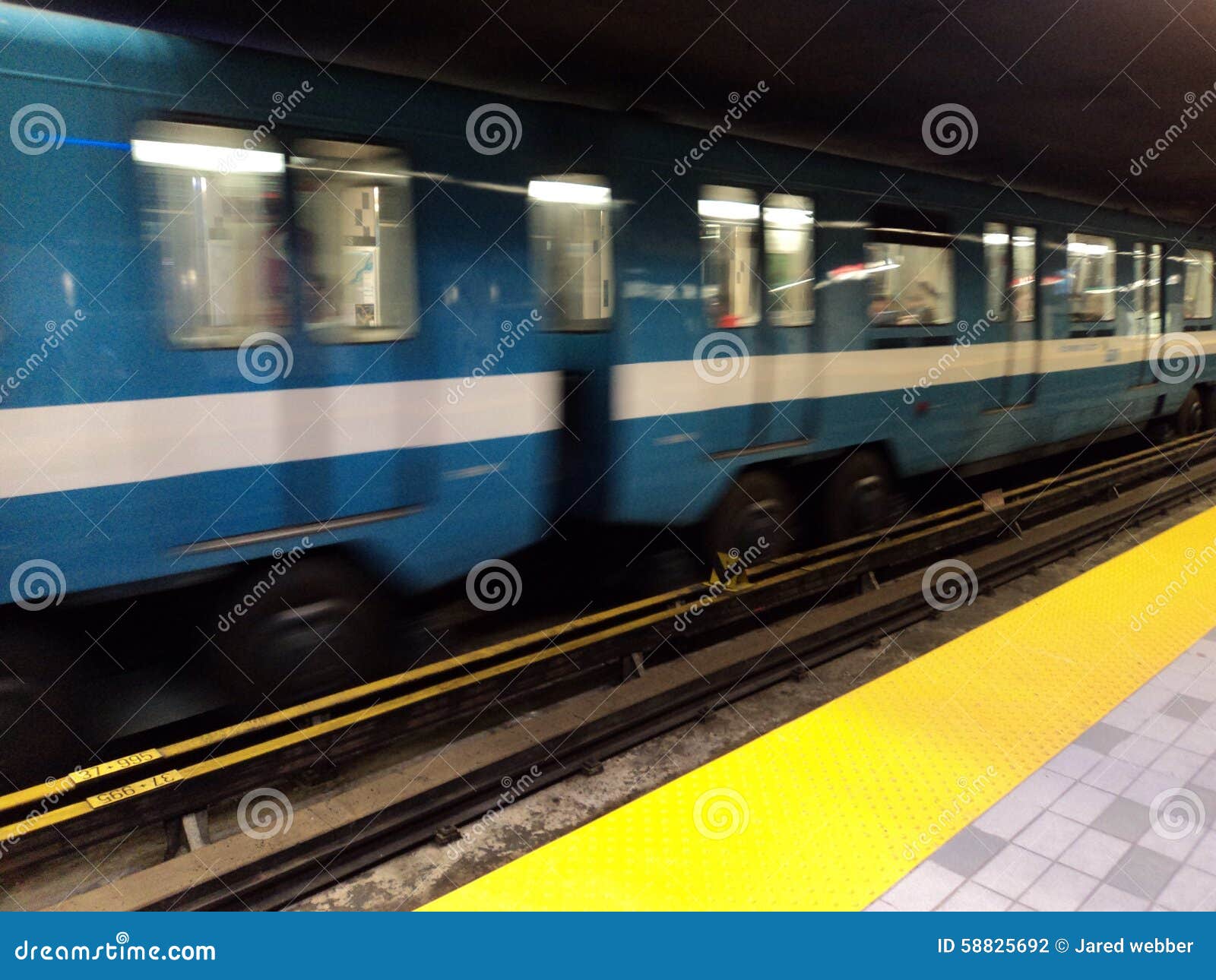 Rushed subway stock photo. Image of train, track, rushed - 58825692