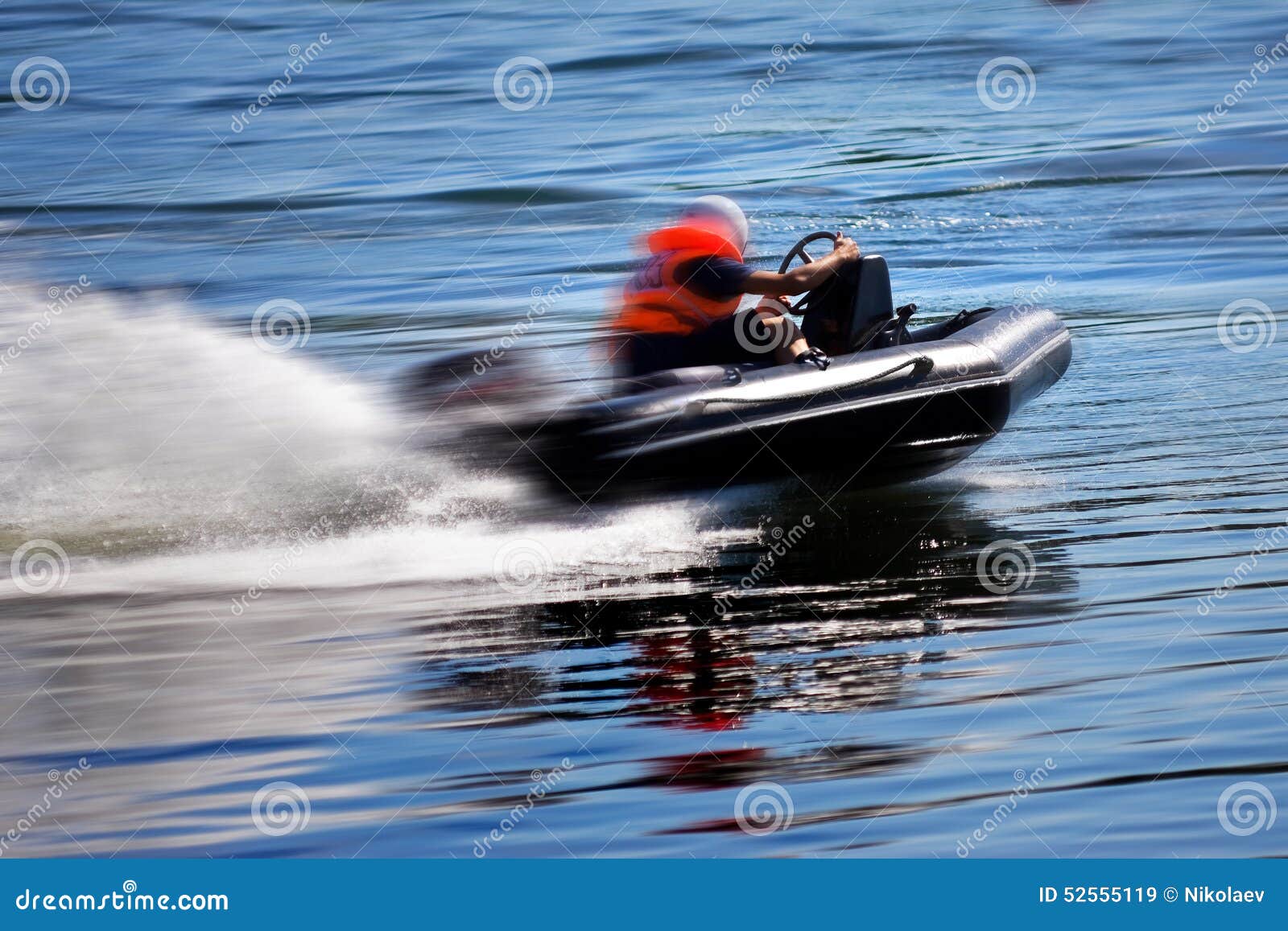 Rushing Boat during the Race Stock Image - Image of speedboat, sport ...