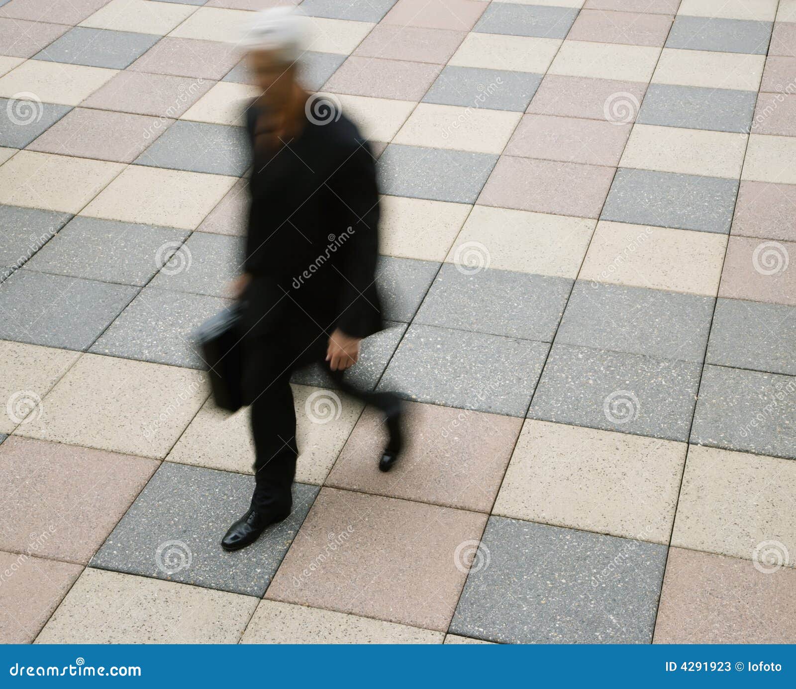 Rushing businessman. stock image. Image of briefcase, middle - 4291923