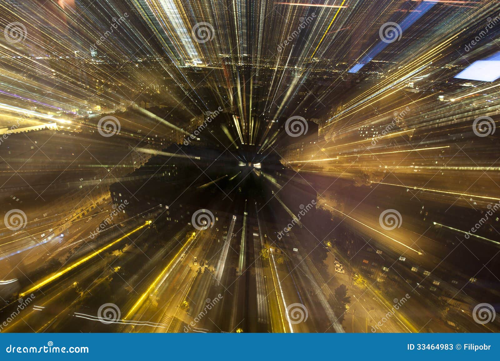 Rushing Car Light Streaks Traffic On Independence Avenue Washing Stock ...