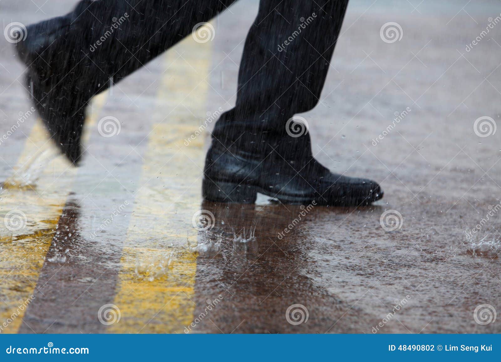Rushing stock photo. Image of city, water, business, outdoor - 48490802