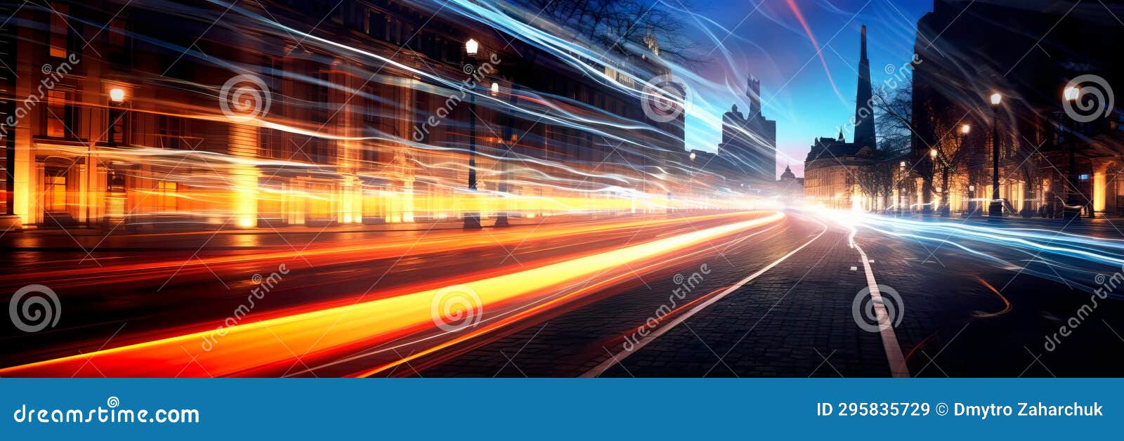 Rushing Light Particles, Light Speed Concept Stock Image - Image of ...