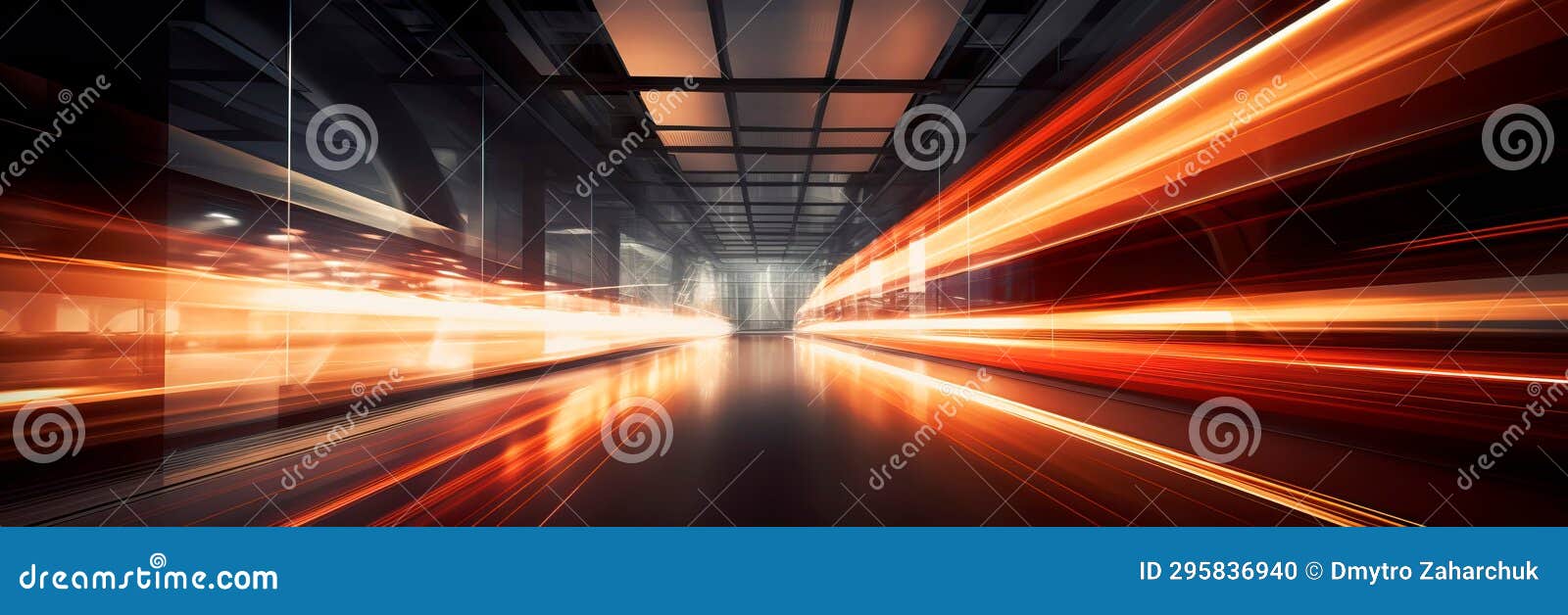 Rushing Light Particles, Light Speed Concept Stock Illustration ...