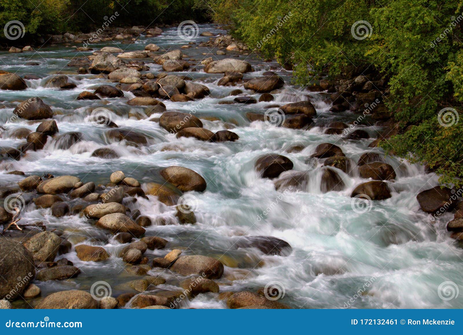 Rushing mountain stream stock image. Image of moss, beautiful - 172132461