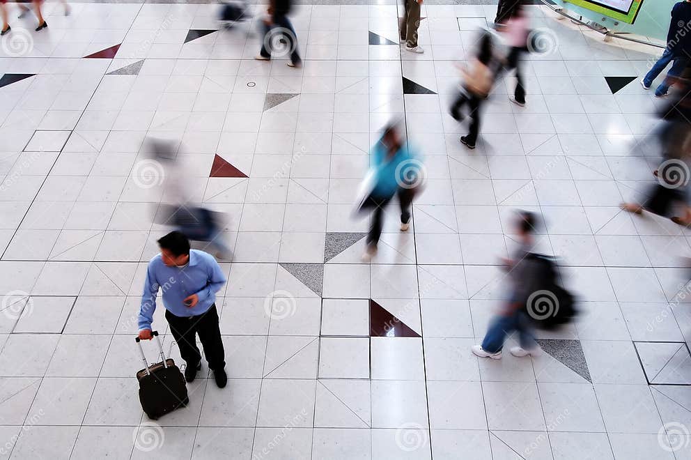 Rushing people stock image. Image of leave, destination - 1695109