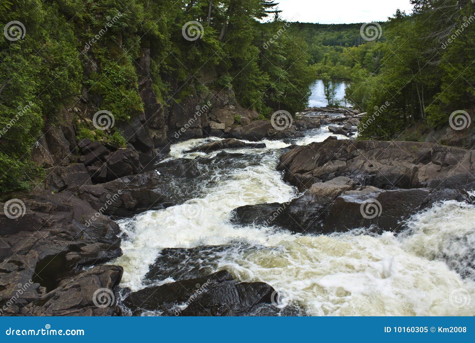 Rushing River stock image. Image of canada, provincial - 10160305