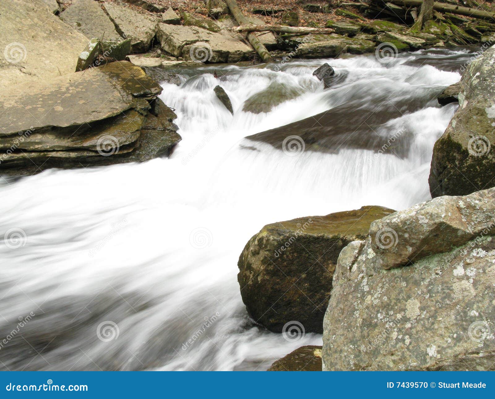 Rushing river stock photo. Image of serenity, rocks, river - 7439570