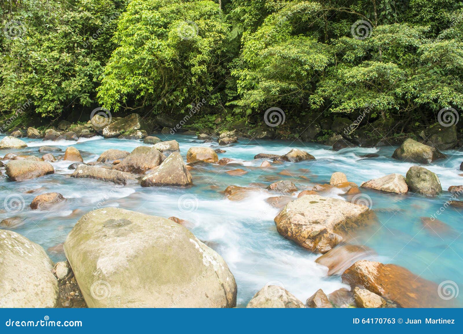Rushing River stock image. Image of rain, jungle, celeste - 64170763
