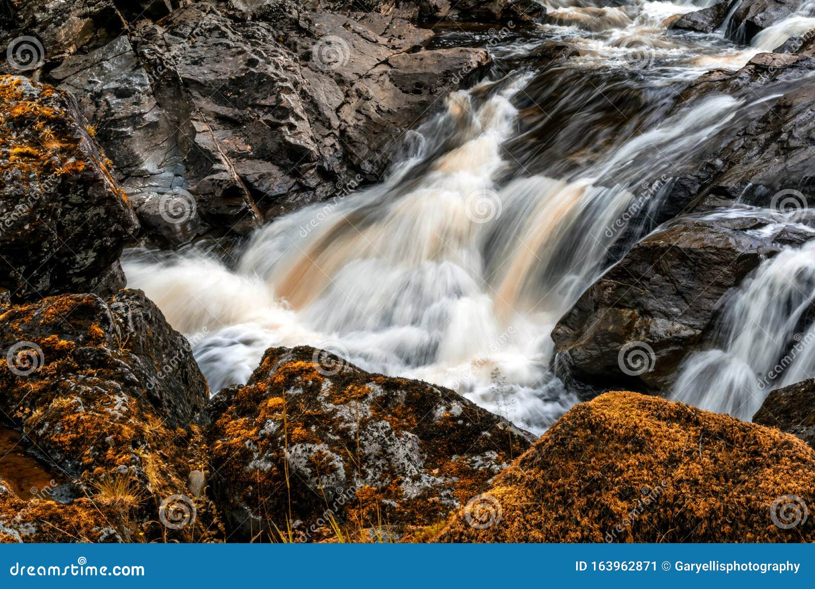 A Rushing River Long Exposure Stock Image - Image of rapids, motion ...