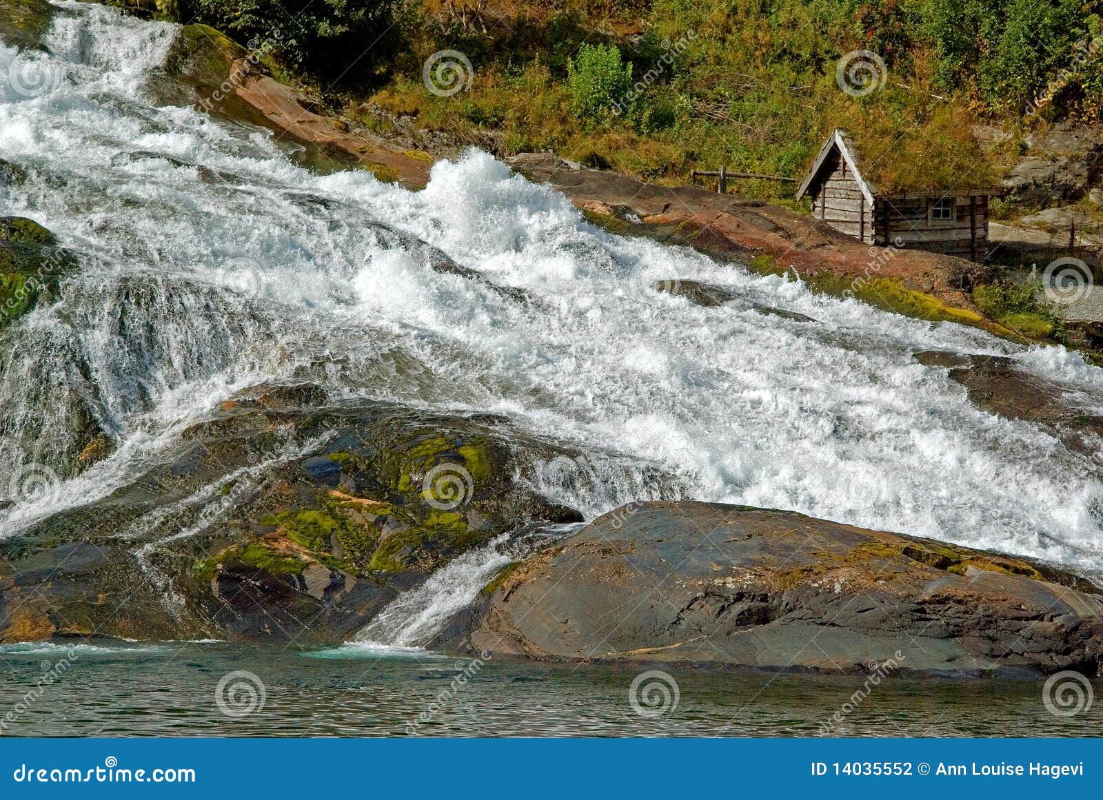 Rushing water stock photo. Image of norway, rocky, torrent - 14035552