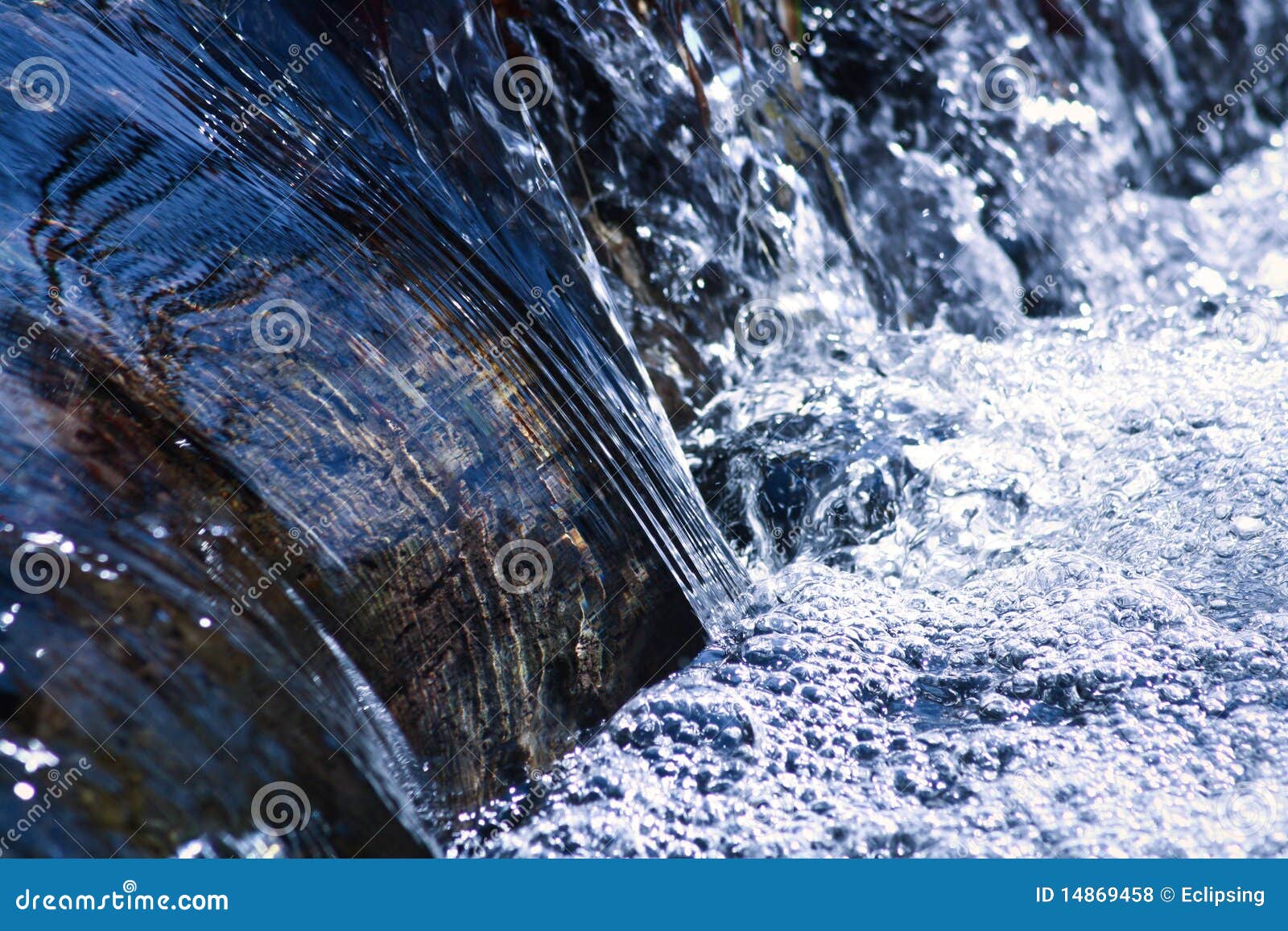 Rushing Water stock photo. Image of nature, clean, sunlight - 14869458