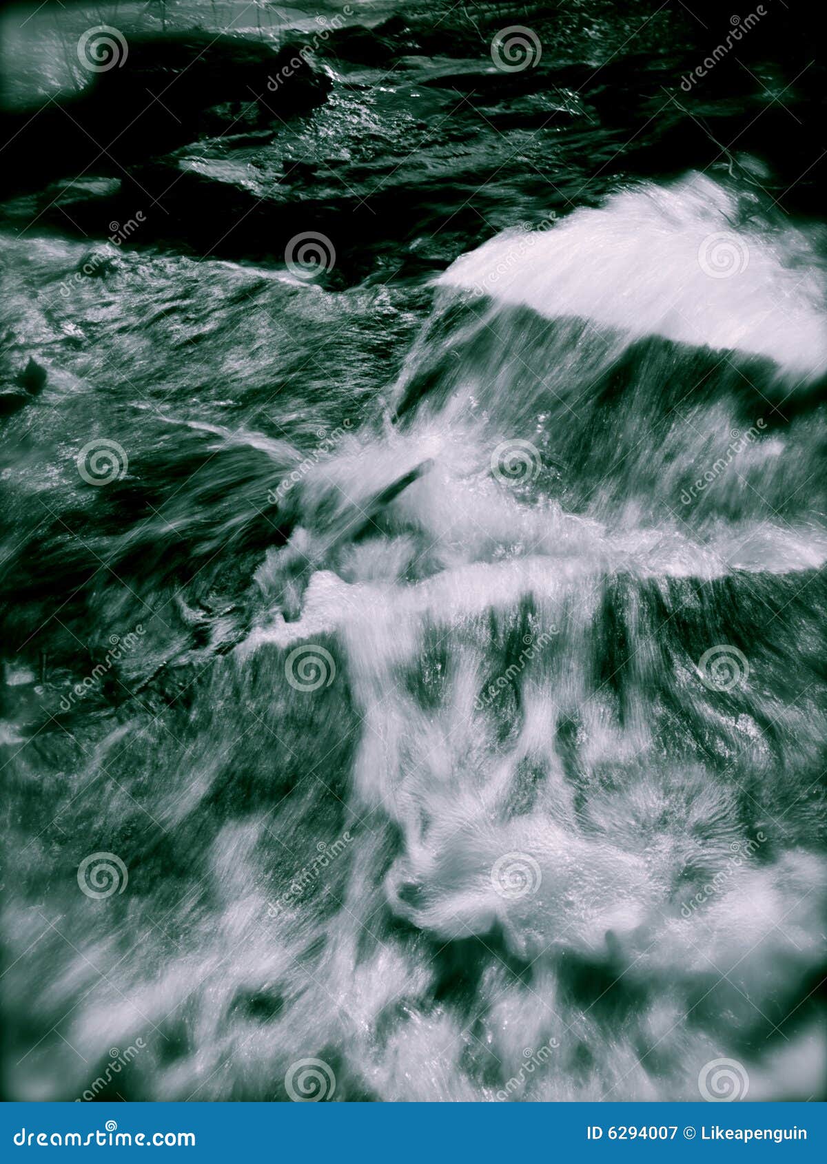 Rushing Water stock image. Image of green, falls, beautiful - 6294007