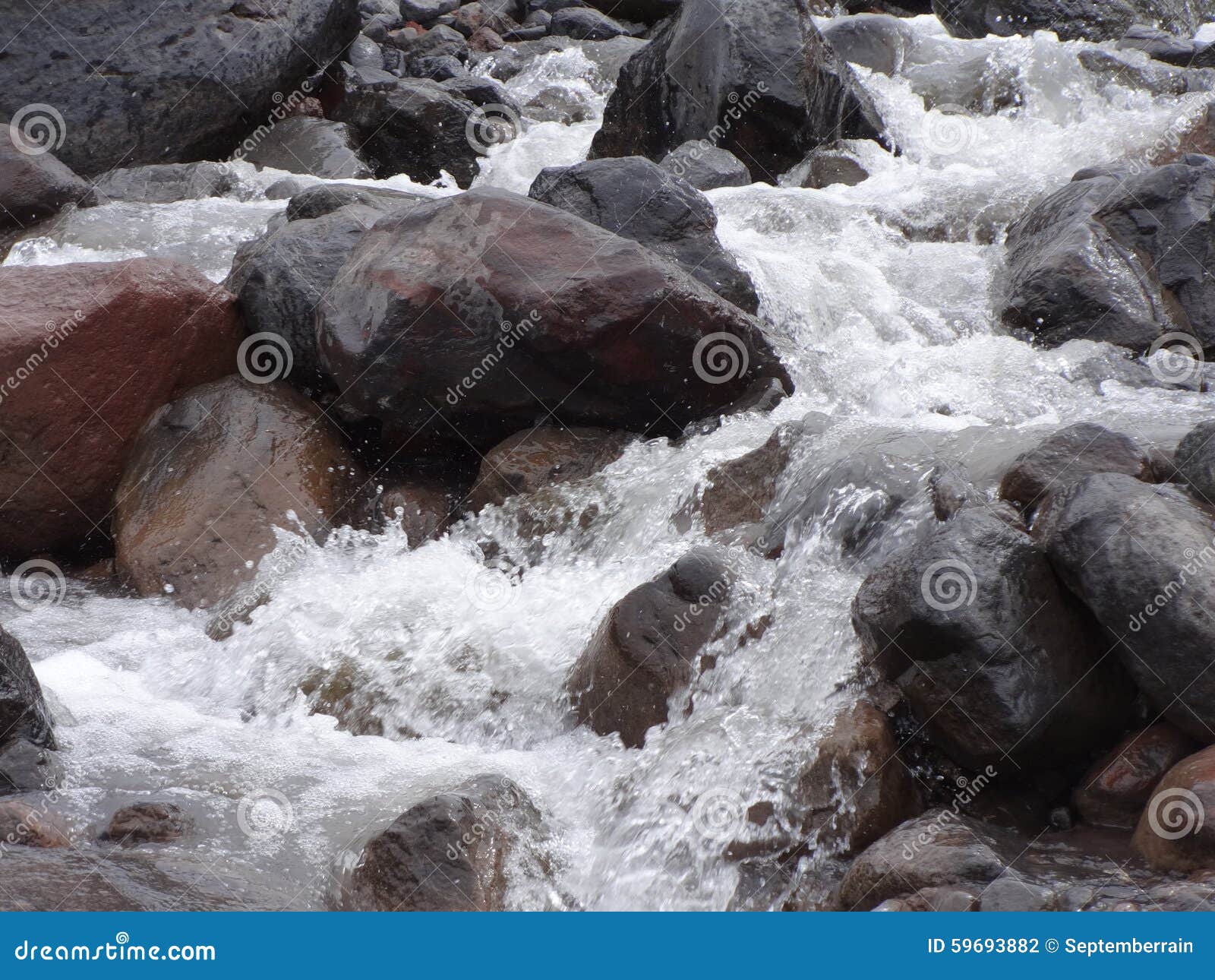 Rushing water stock photo. Image of backpacking, field - 59693882